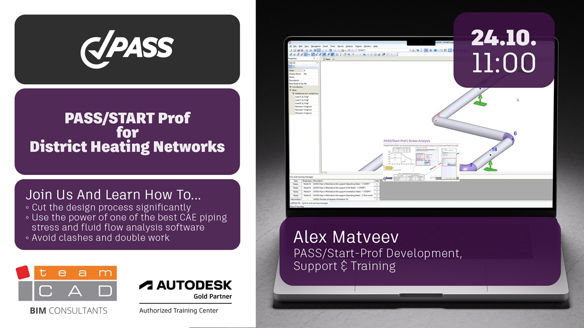 Webinar: Advanced Stress Analysis of District Heating Networks per EN 13941 with PASS/START-PROF